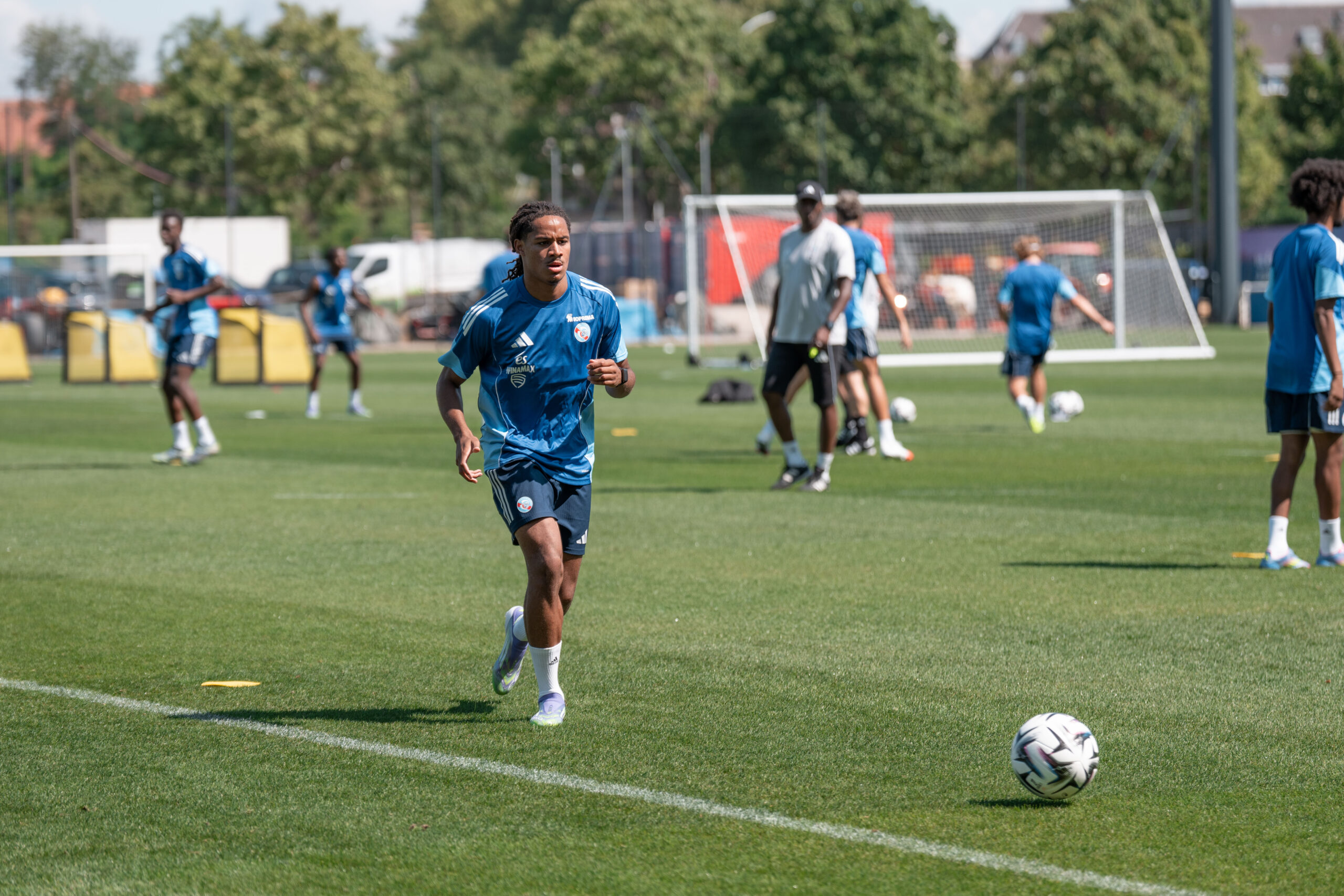 Mathis Amougou présent à l'entraînement ce matin — Alsa'Sports - Direct ...